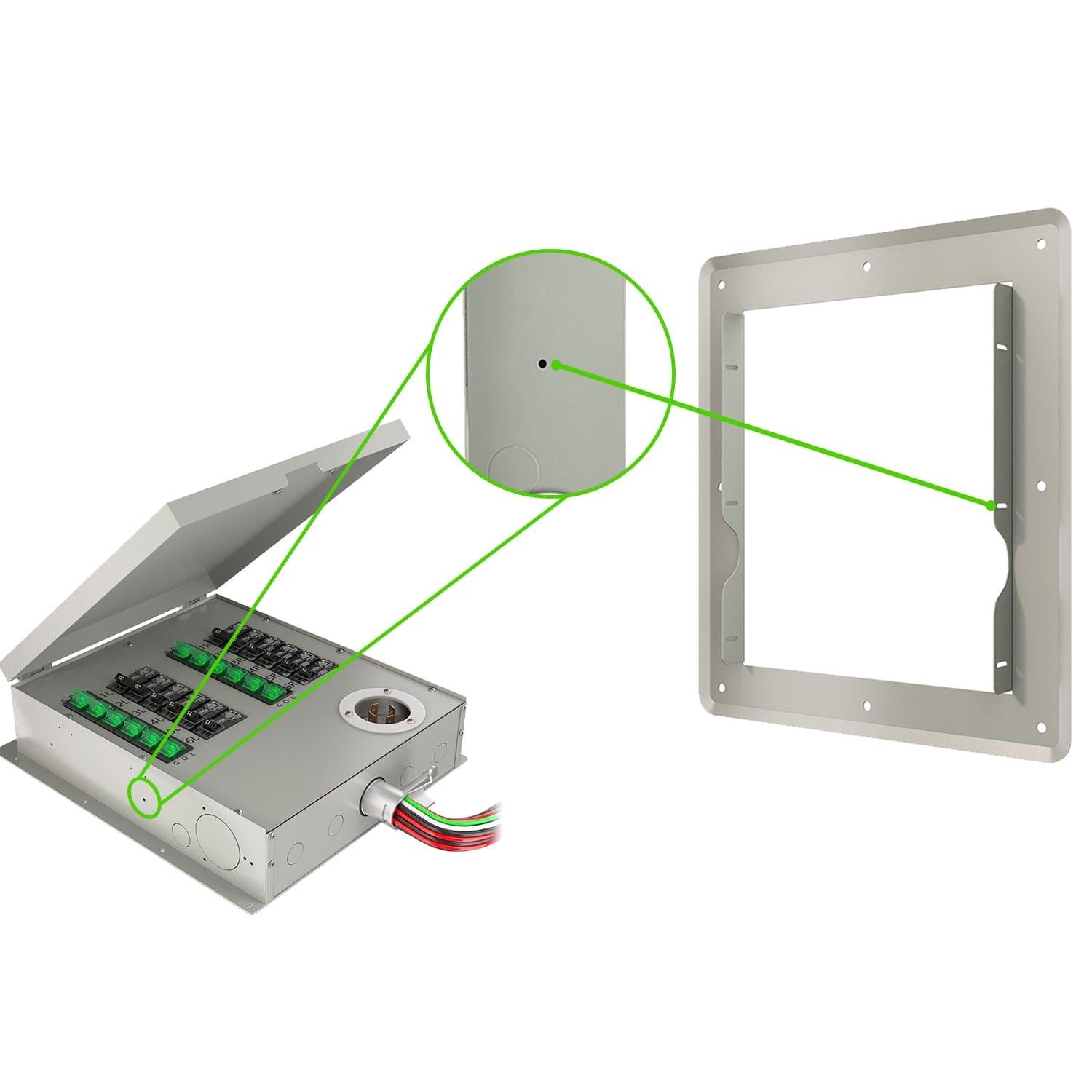 Nature's Generator 12-Circuit Power Transfer Switch Flush Mount – Red ...
